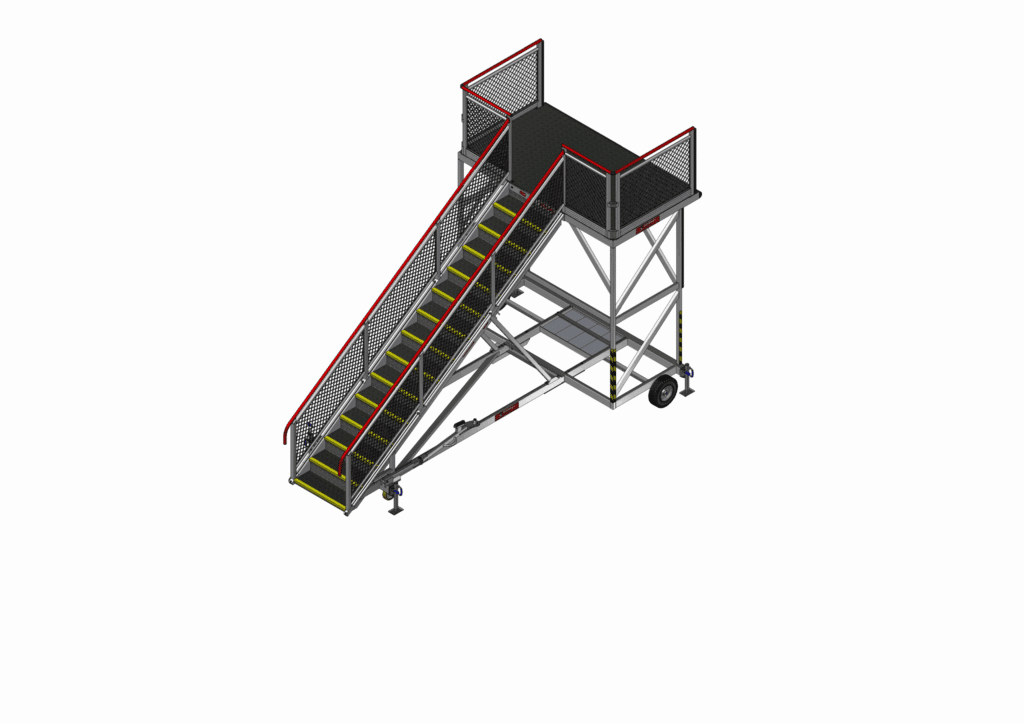 Embraer E190 Aircraft Passenger Boarding Stairs